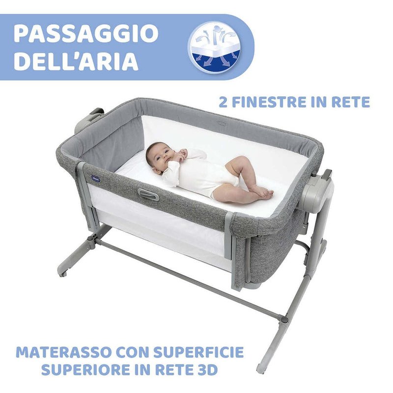 Chicco Бебешка кошара Next 2 Me Magic Evo Dark Grey J0729 Вис Виталис