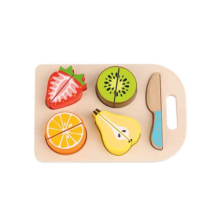 Tooky Toy Дървена дъска за рязане Tooky Fruits TL142 108751