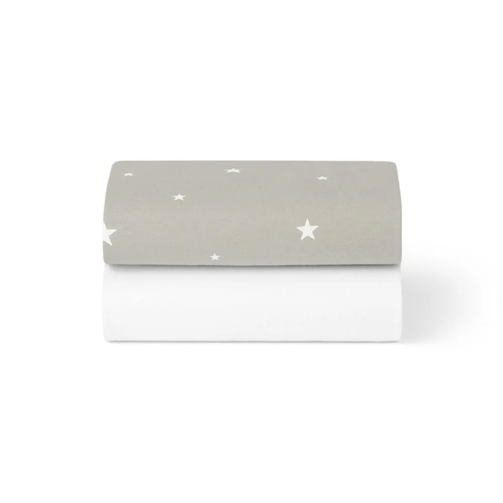 Snuz Комплект чаршафи с ластик за SnuzPod 2 бр. Grey/Star