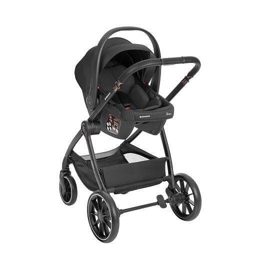 Kikkaboo Комбинирана количка 3в1 с кош за новородено Modena Black ...