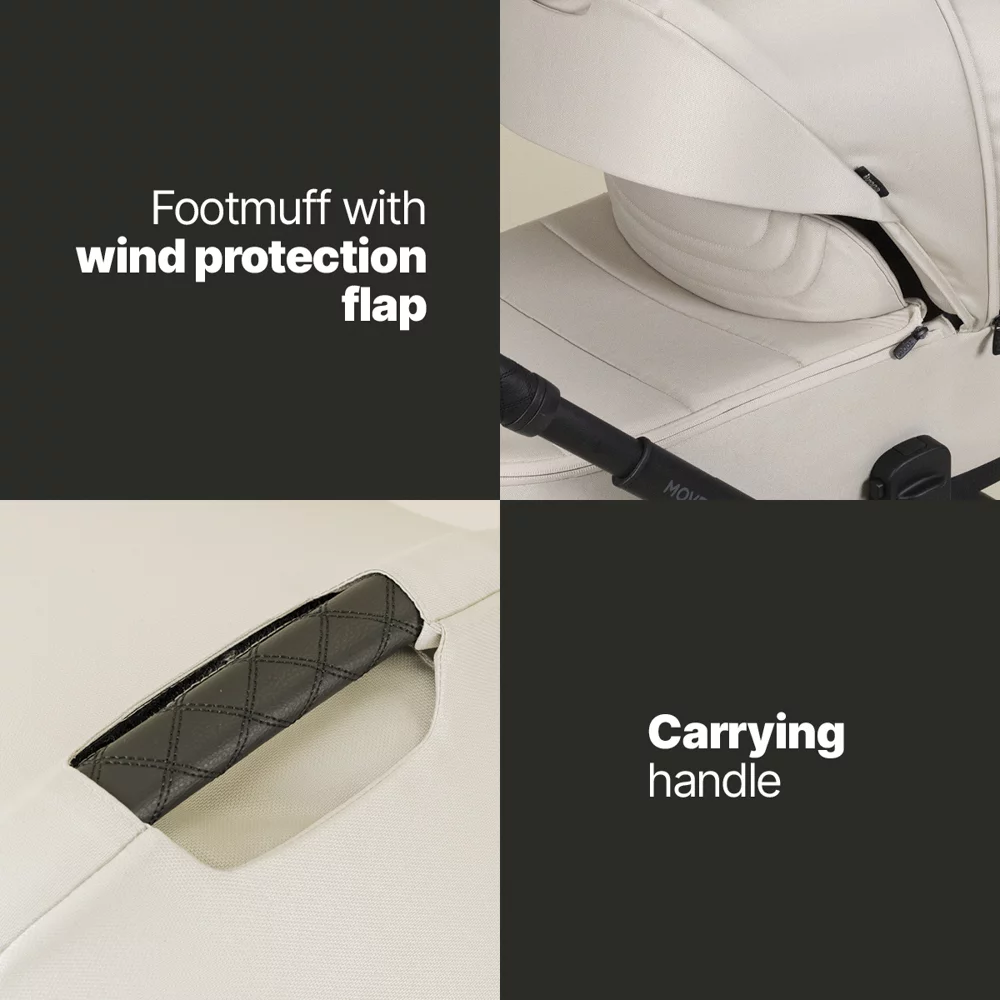 Zopa Кош за новородено XL Move 5 Ivory Beige