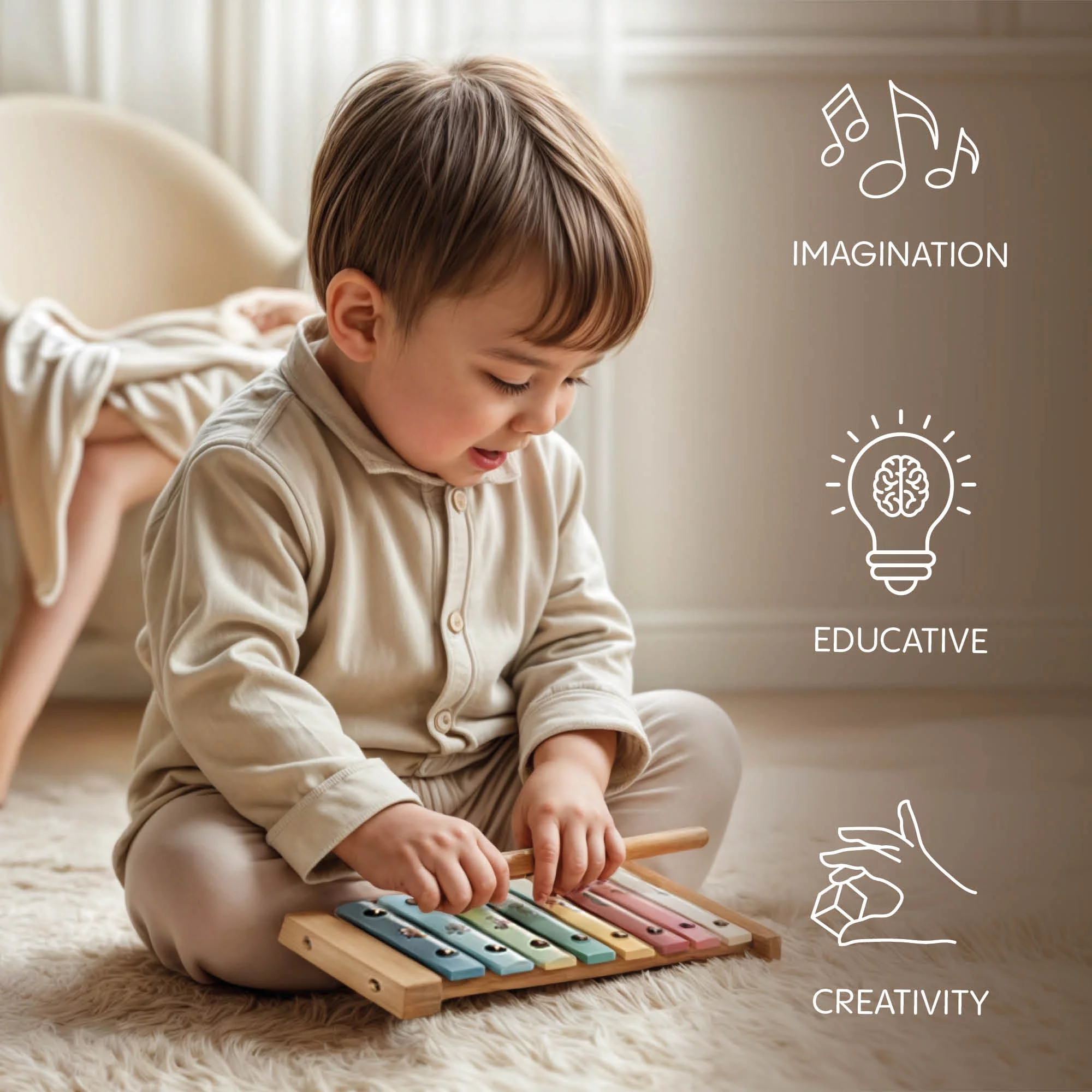 Zopa Дървен ксилофон Deluxe