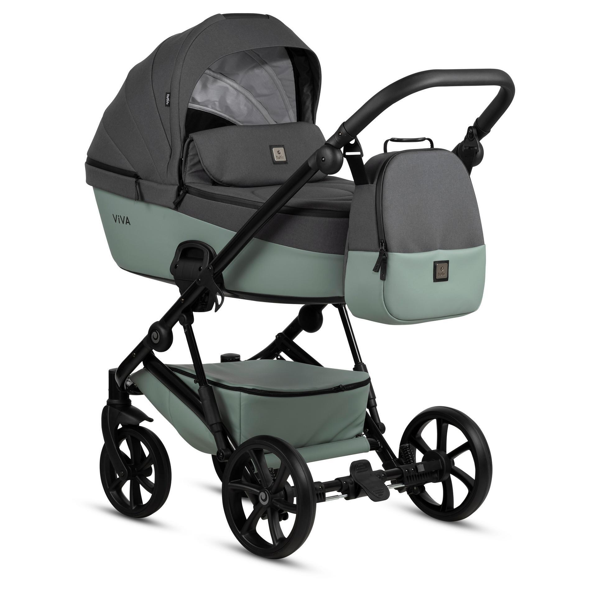 Tutis Бебешка количка VIVA 5+ 2в1 039 Sage NEW024371