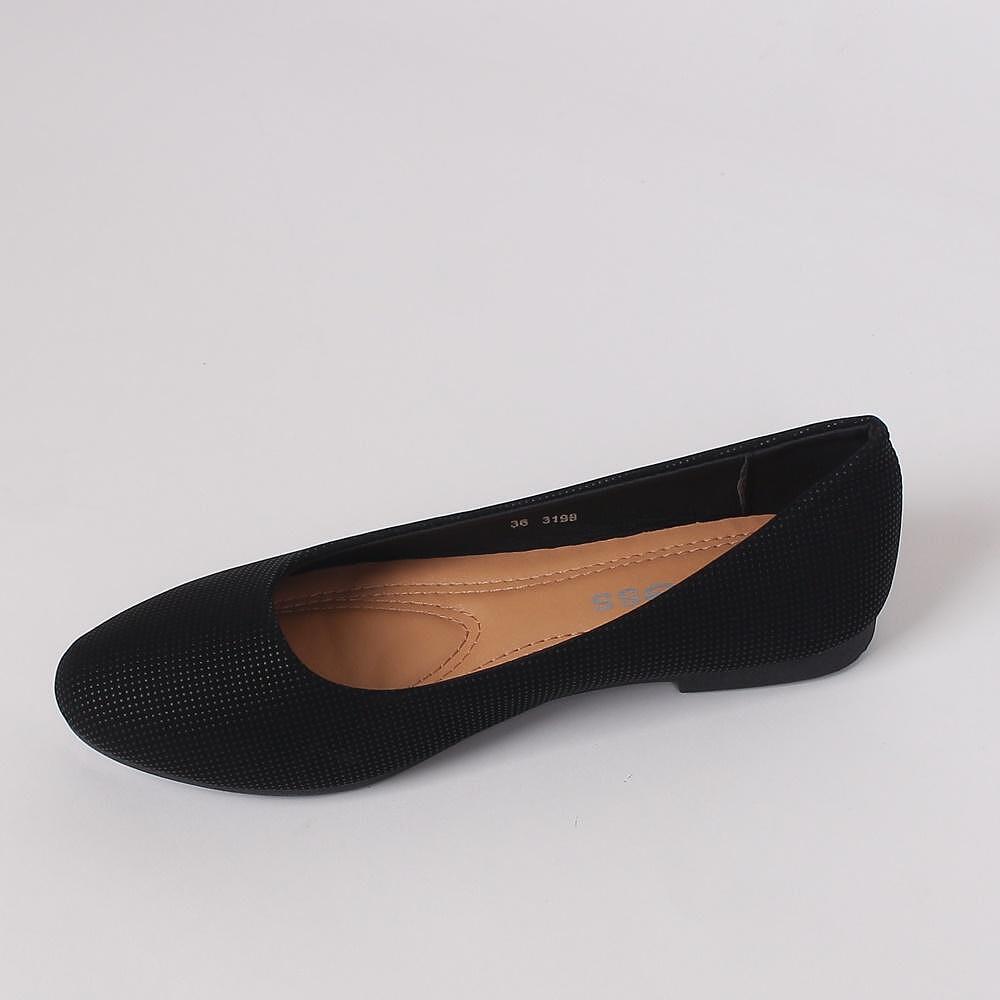 Черни дамски обувки-балеринки