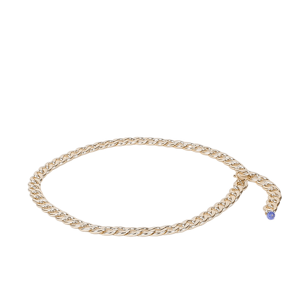 Метален златист дамски колан тип верига