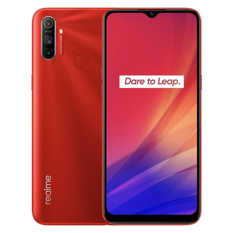 Realme C3, 64GB, 3GB RAM, Dual SIM, Brazing Red