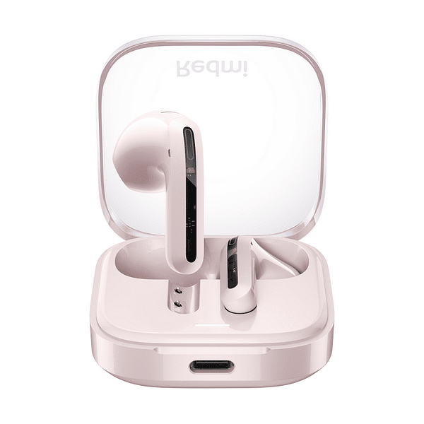 Безжични слушалки Xiaomi Redmi Buds 6 Active, Transparent Powder ...