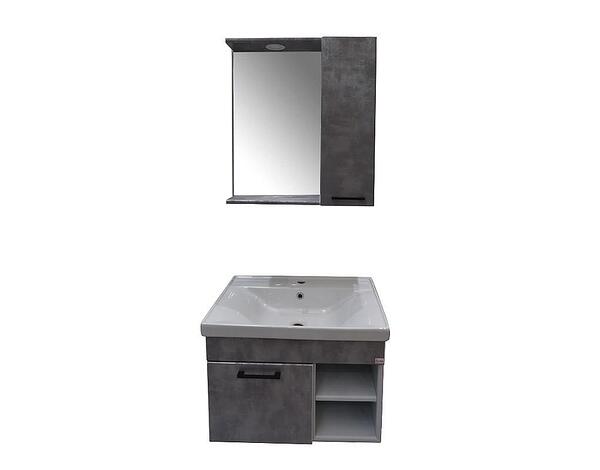 Модулен шкаф за баня Asya - 65 cm, хром