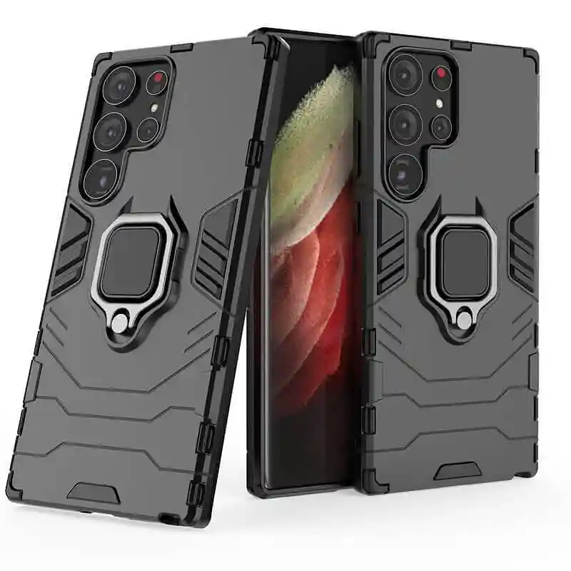 Кейс • калъф Ring Armor за Samsung S23 Ultra Черен | GSM4e.com