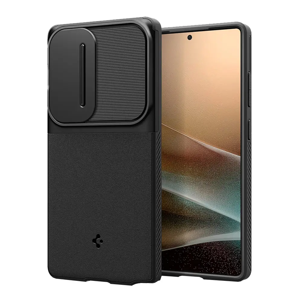 Калъф за Samsung S25 Ultra SPIGEN Optic Armor • Black | GSM4e.com