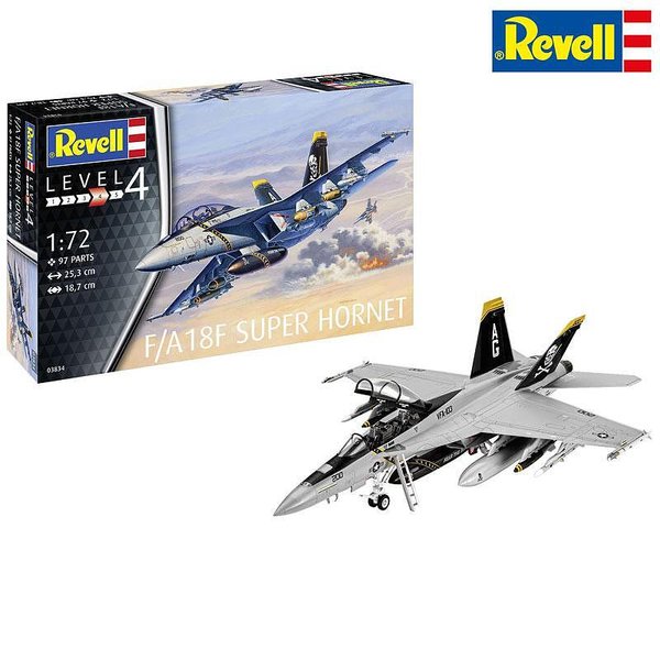 Revell Самолет F/A-18F Super Hornet, сглобяем модел R03834