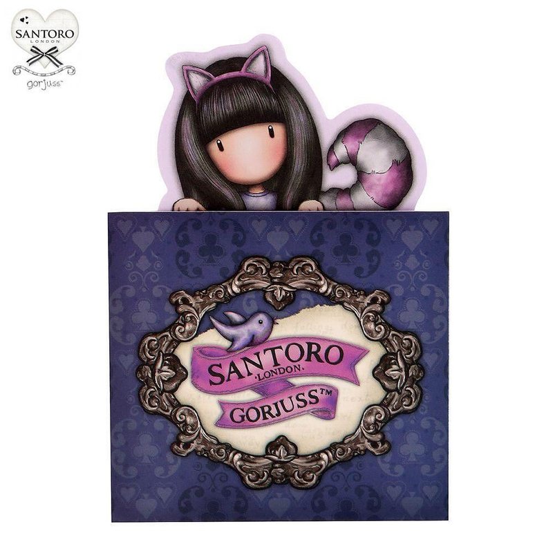 Santoro Gorjuss Pop-up мемо бележки Through The Looking Glass Cheshire ...
