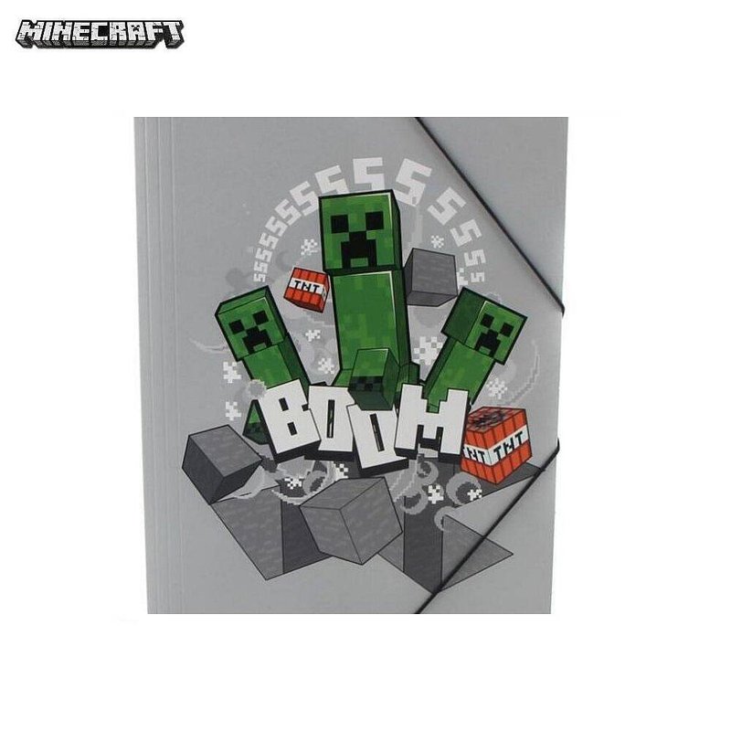 Minecraft Creeper Boom Папка с ластик MF4489504