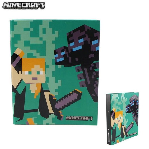 Minecraft Alex and Ender dragon Папка класьор с рингове MF4487501