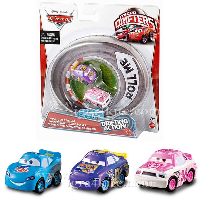 Mattel - Disney Cars Micro Drifters Състезателни колички Y1122