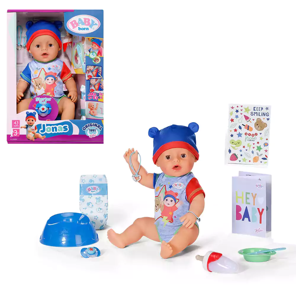 Бейби Борн Интерактивно бебе Джонас 43 см с аксесоари – BABY born Jonas