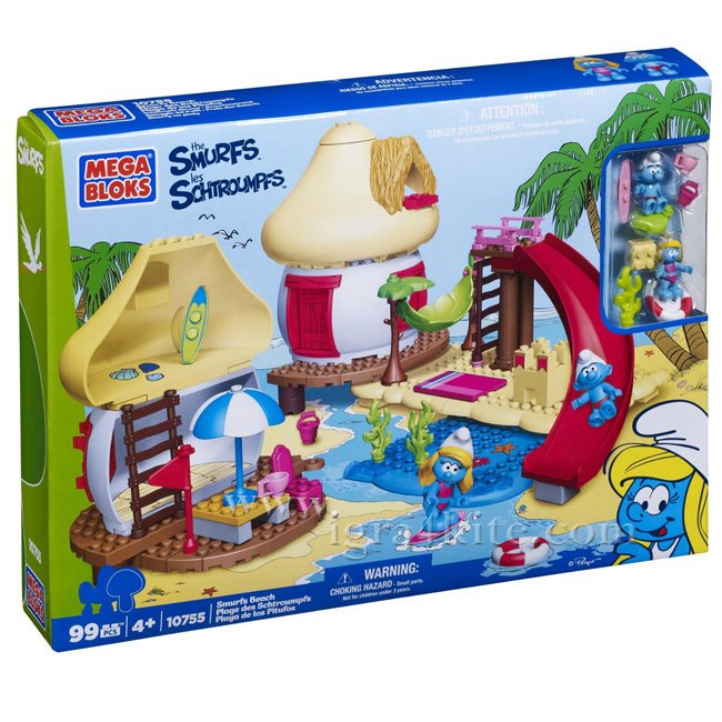 Mega Bloks The Smurfs - Детски комплект На Плажа