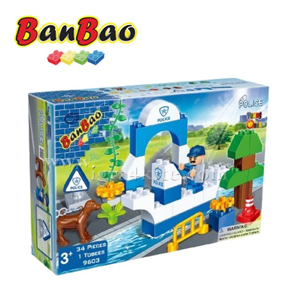 BanBao - Строител 3+ Речен полицейски патрул Junior 9603