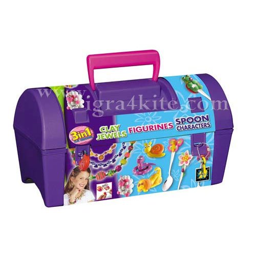 AMAV Diamant Toys - Куфар 3 в 1 Украшение и фигури