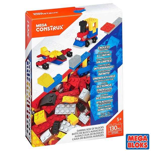 Mega Bloks - Строителни блокчета 130 части DYG84