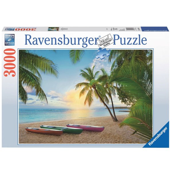 Ravensburger - Пъзел 14+ Плаж с палми 3000 части 17071