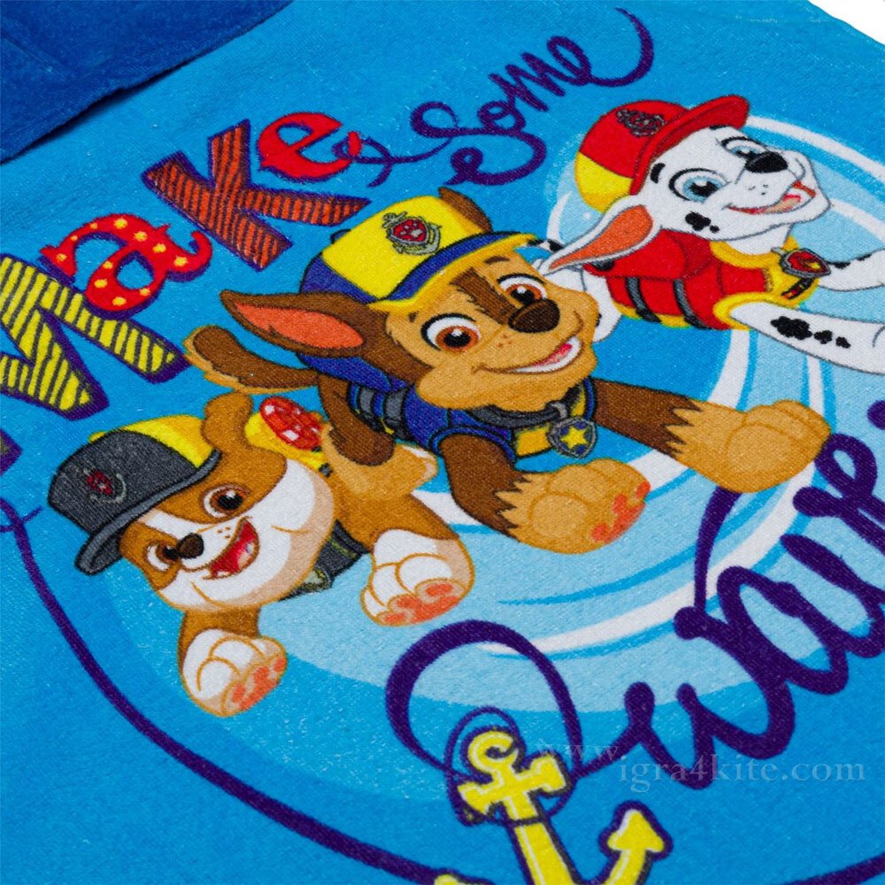 Paw Patrol Детско хавлиено пончо пес Патрул 94419