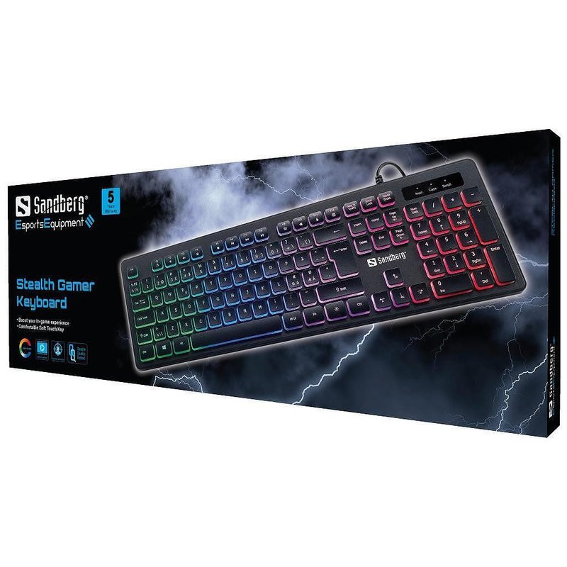 Sandberg Stealth Gamer Keyboard - Жична Клавиатура
