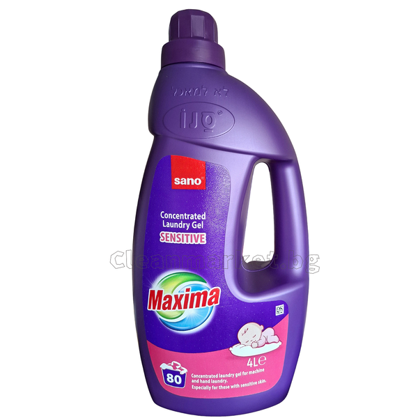 Sano Maxima Sensitive Gel, 4 литра, 80 пр. | Cleanmarket.bg