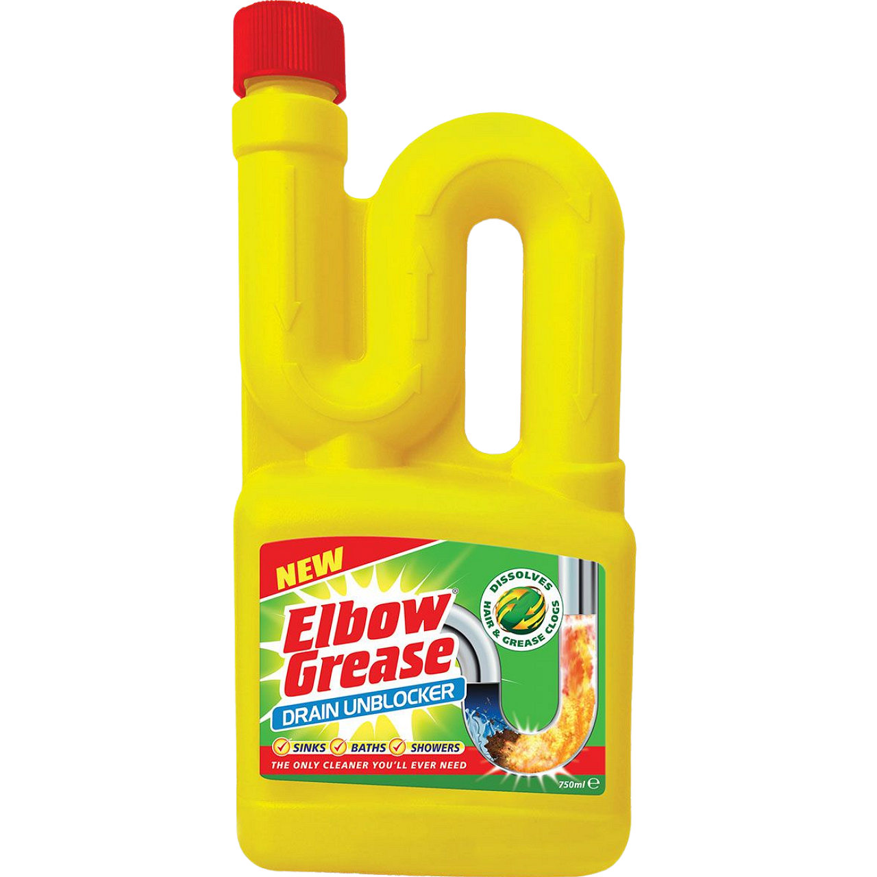 Elbow Grease Drain Unblocker, 750 мл. | Cleanmarket.bg
