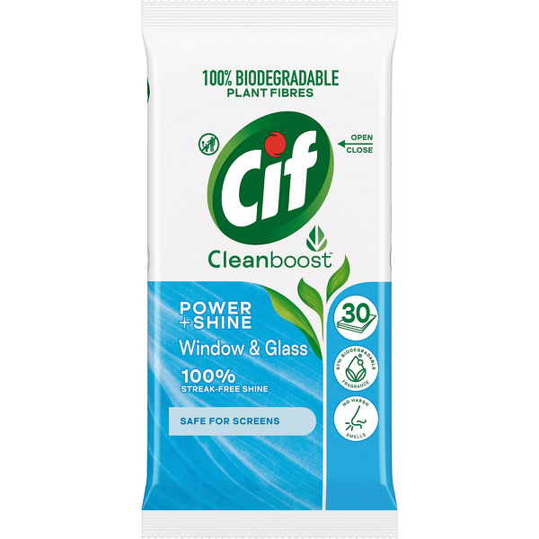 Cif Window & Glass почистващи кърпи, 30 броя | Cleanmarket.bg