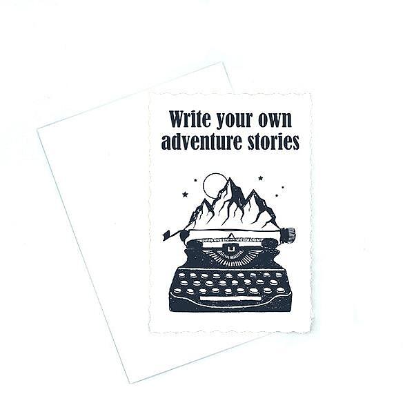 Картичка Write your own adventure