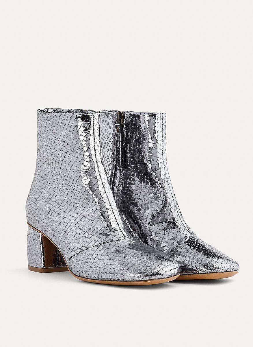 Боти с животински принт forte_forte | Сребърно | 10839 | SHOP MDL