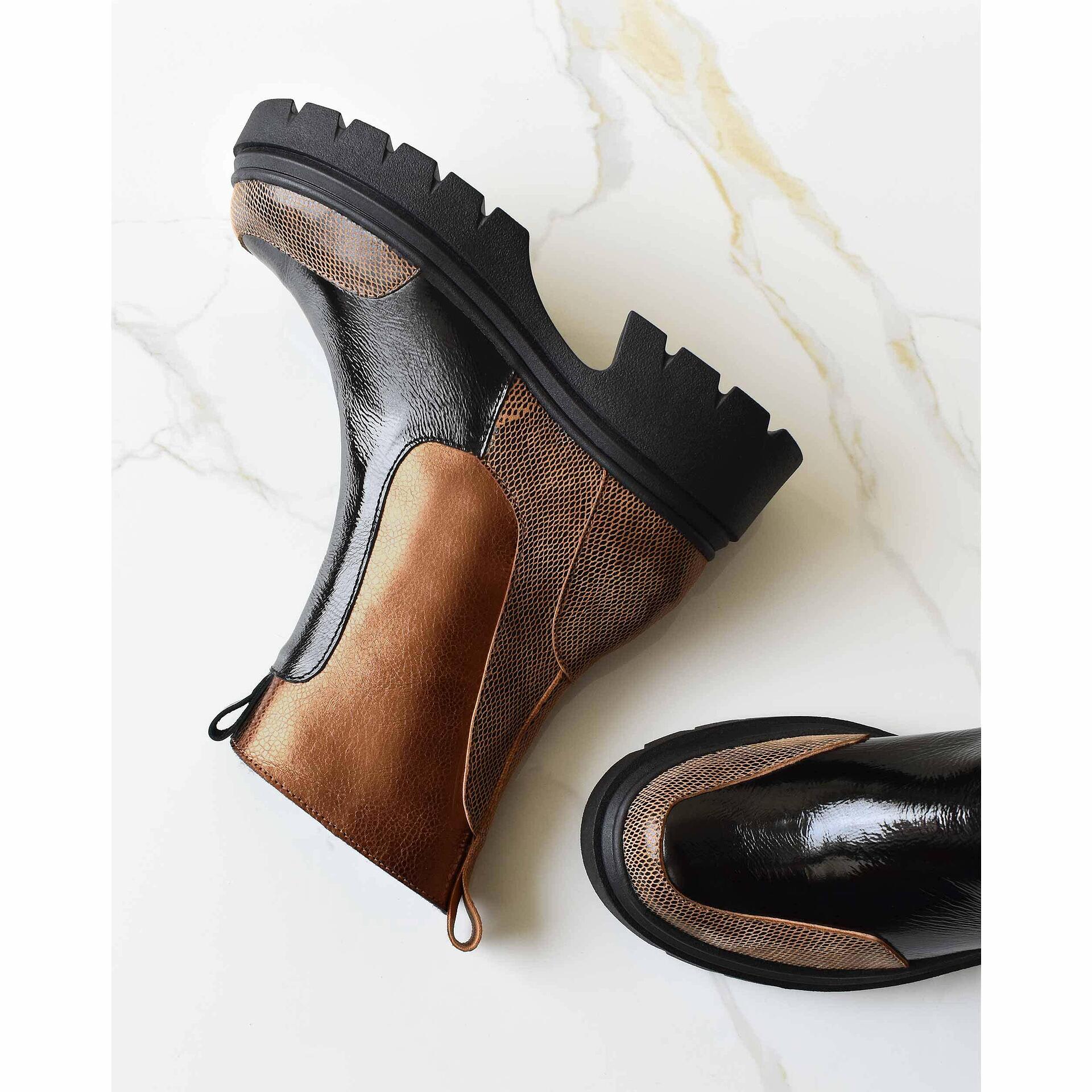 Дизайнерски кубинки NUWE | Естествена кожа | Пещера