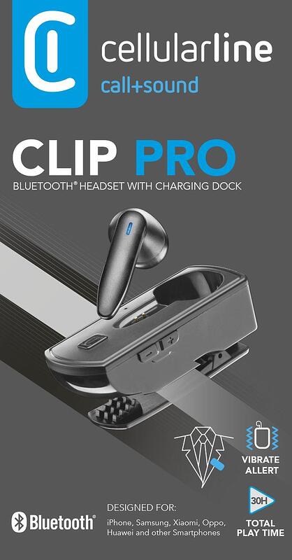 Bluetooth слушалка Clip Pro черна