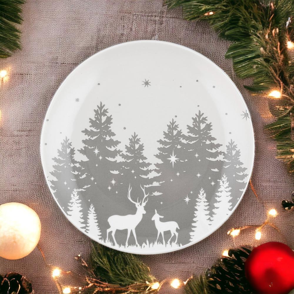 Florina чиния Аляска 20см порцеланова зимна | SmartStyle