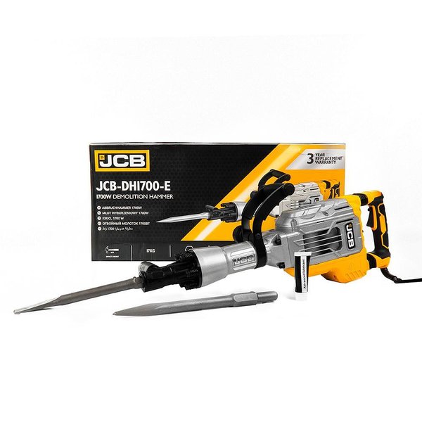 Електрически къртач JCB DH1700-E, 1700W, SDS-Hex, 65J