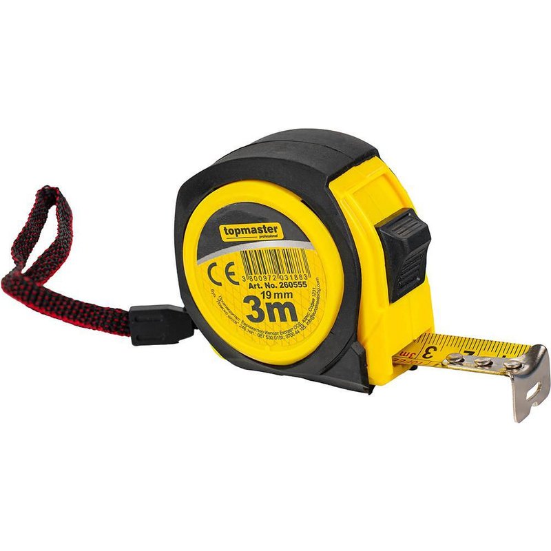 Ролетка 3 м x 19 мм, Top Master Pro 260555, SMART
