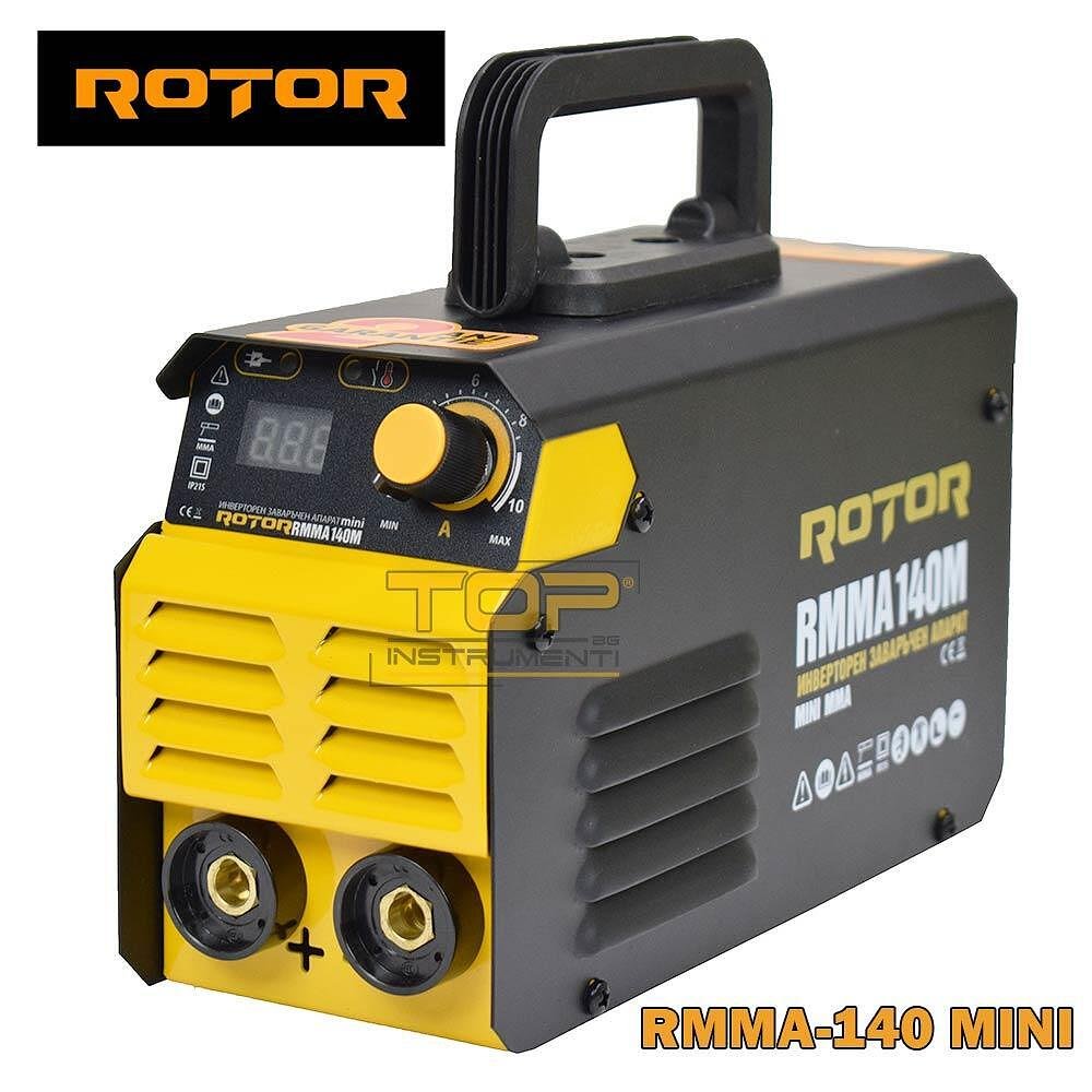 Електрожен мини инверторен ROTOR RMMA-140 Mini, 20-140A, електроди 1.6 ...
