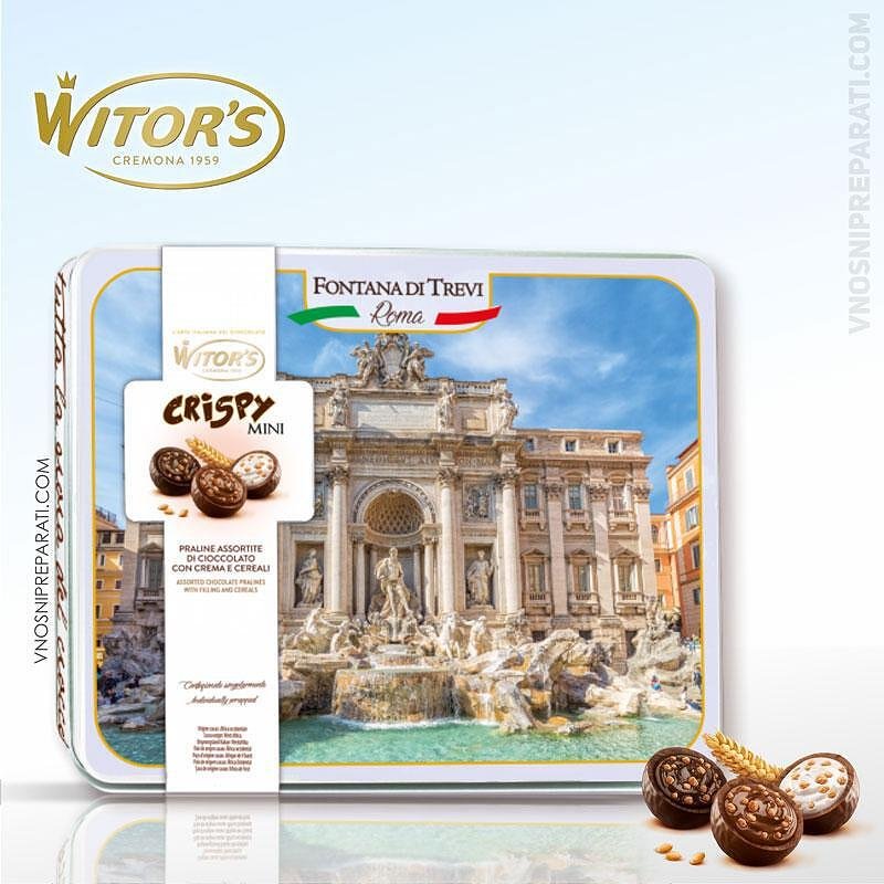 Witor's Crispy Roma Trevi бонбони в метална кутия 190 гр