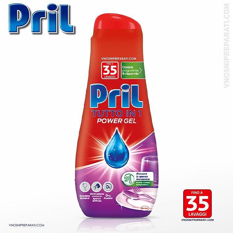 Pril Tutto in 1 Power gel Classico гел за съдомиялна 35 дози