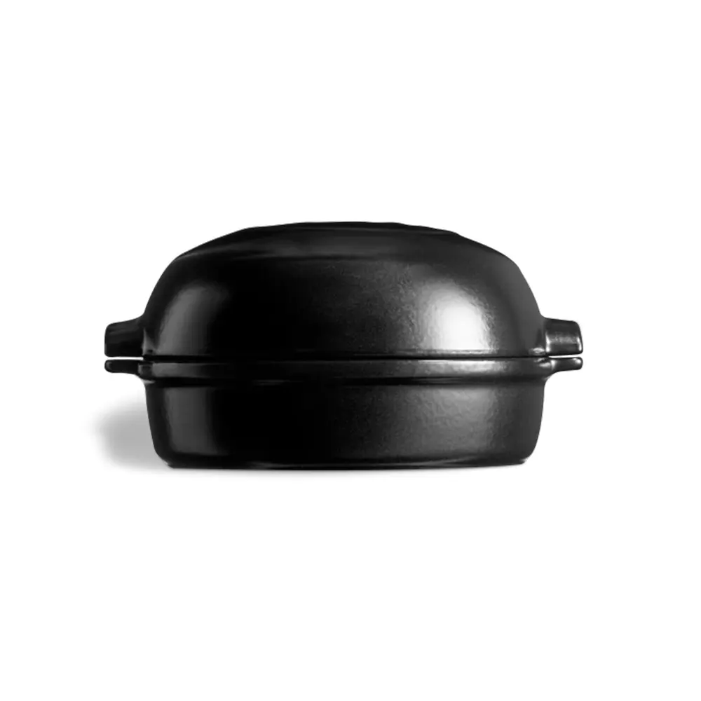Форма за печене с капак Emile Henry - BBQ Cheese Baker, Ø20 см, черна