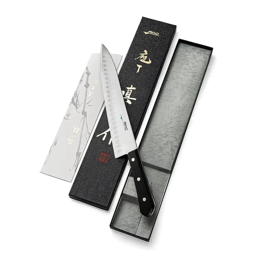 Японски кухненски нож на готвача MAC - Chef Gyuto Dimples, 25 см острие