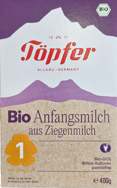 Lactana Bio 1 Сухо козе мляко за кърмачета 0M+ 400 гр Topfer