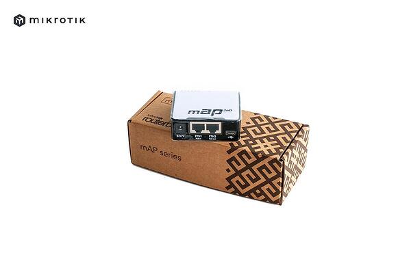 MikroTik mAP | WiFi рутер | RBmAP2nD, 2,4GHz, 2x RJ45 100Mb/s, 1x microUSB