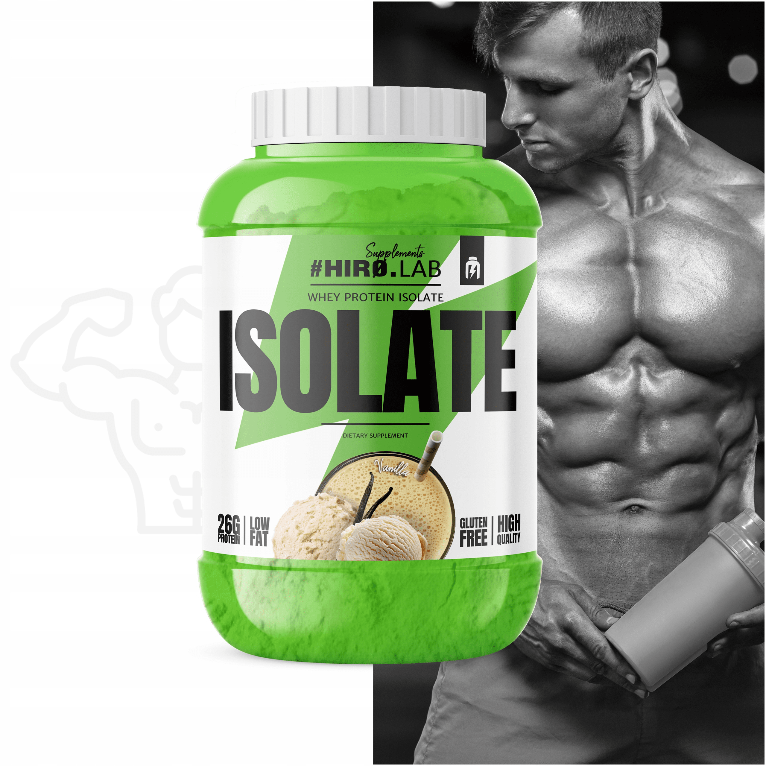 Whey Protein Isolate HIRO.LAB 1800 грама