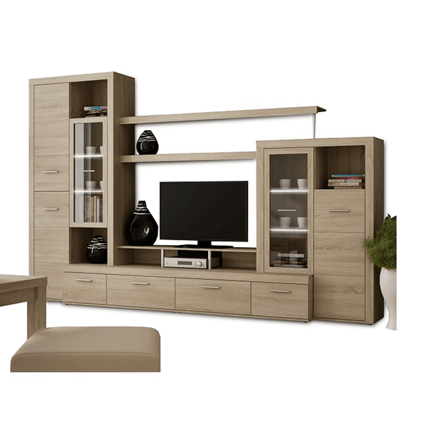 Mobilier pentru living Atlantis 219 cm stejar sonoma