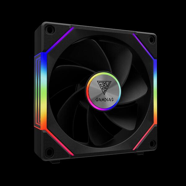 Gamdias Комплект вентилатори Fan Pack 3-in-1 3x120mm - AEOLUS P2-1203 ...