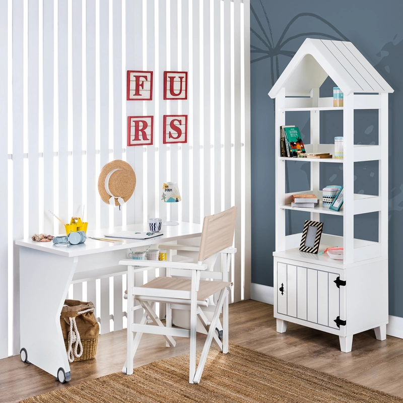 Детска етажерка Miami с рафтове и шкафче Мебел Дизайн