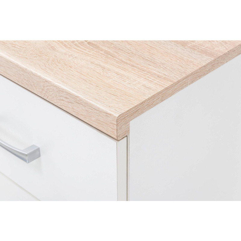 Двукрилен гардероб за антре TOP MIX SZF 2D1S_60 – бял и дъб сонома | Мебел Дизайн