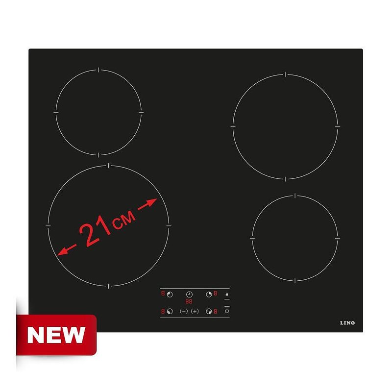 Стъклокерамичен плот PL3 TCT4 S – 4 зони, Quick Heating | Мебел Дизайн